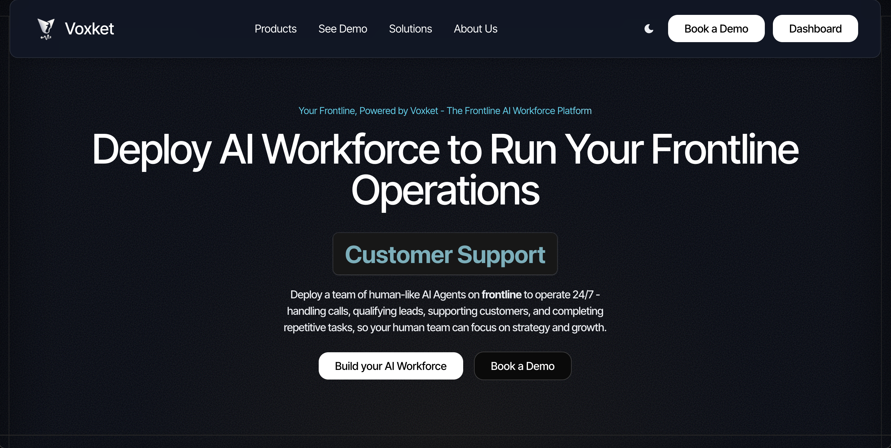 Voxket: Deploy AI Workforce for Frontline Operations | AI Agents for ...